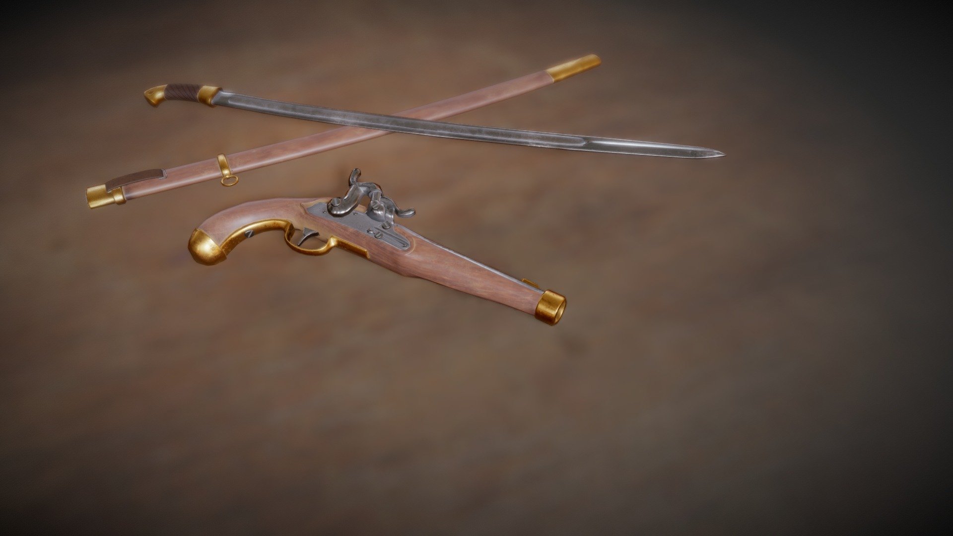 Cossacks weapon - 3D model by k1r1ll3r [3bb94cf] - Sketchfab