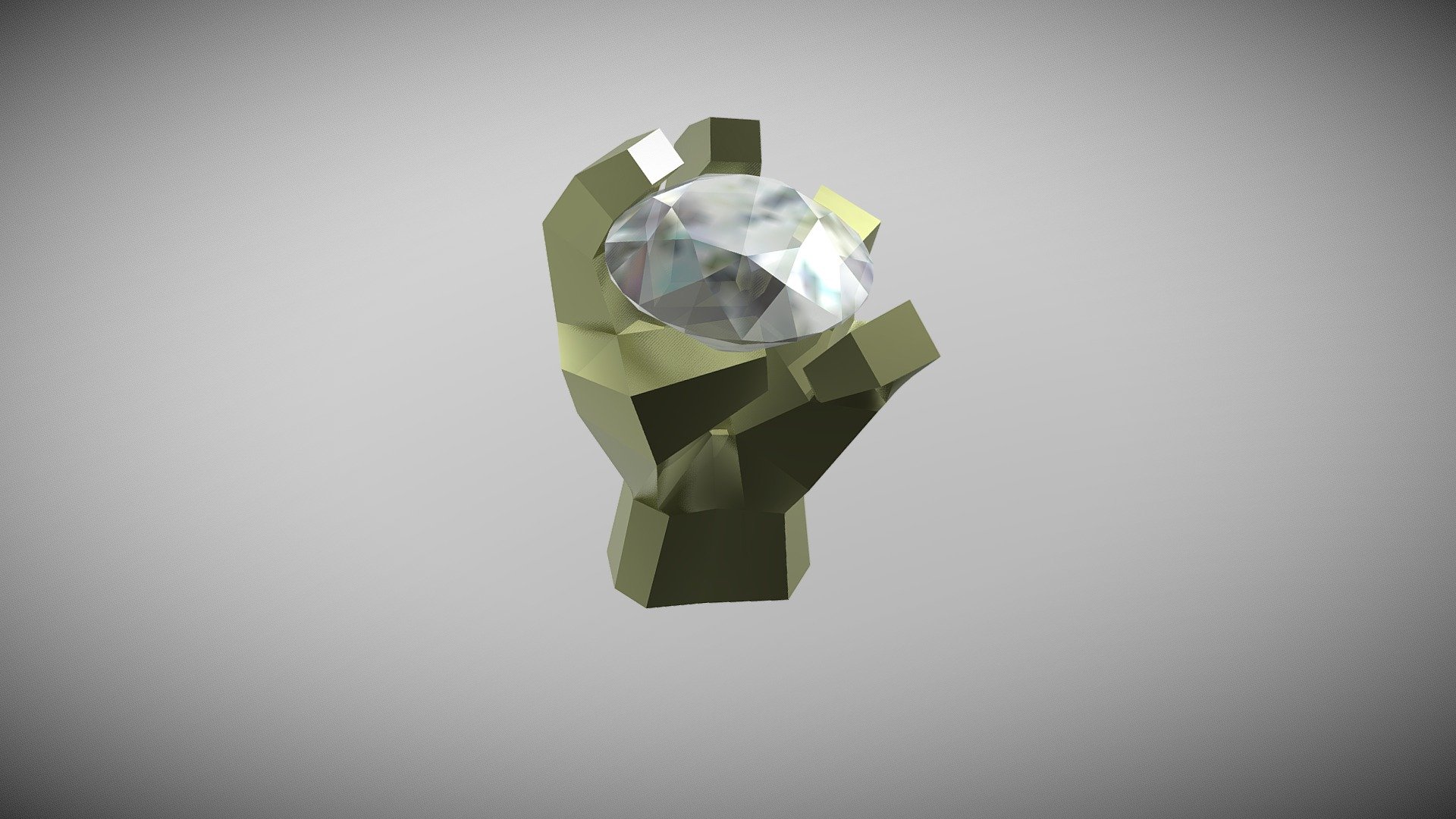 Hand & Diamond - Buy Royalty Free 3D model by KDesigns [3bba58e ...