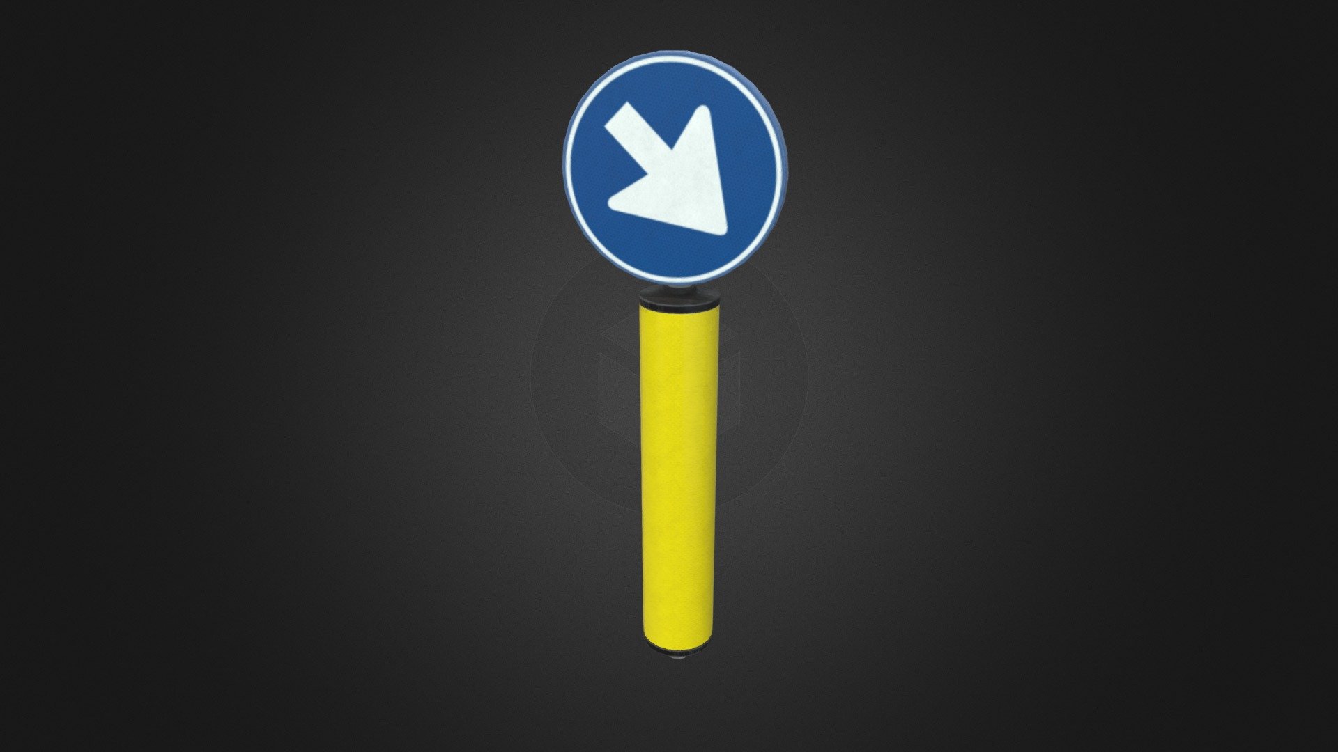 Direction Road Traffic Signs Dutch - ELA - 3D model by ...