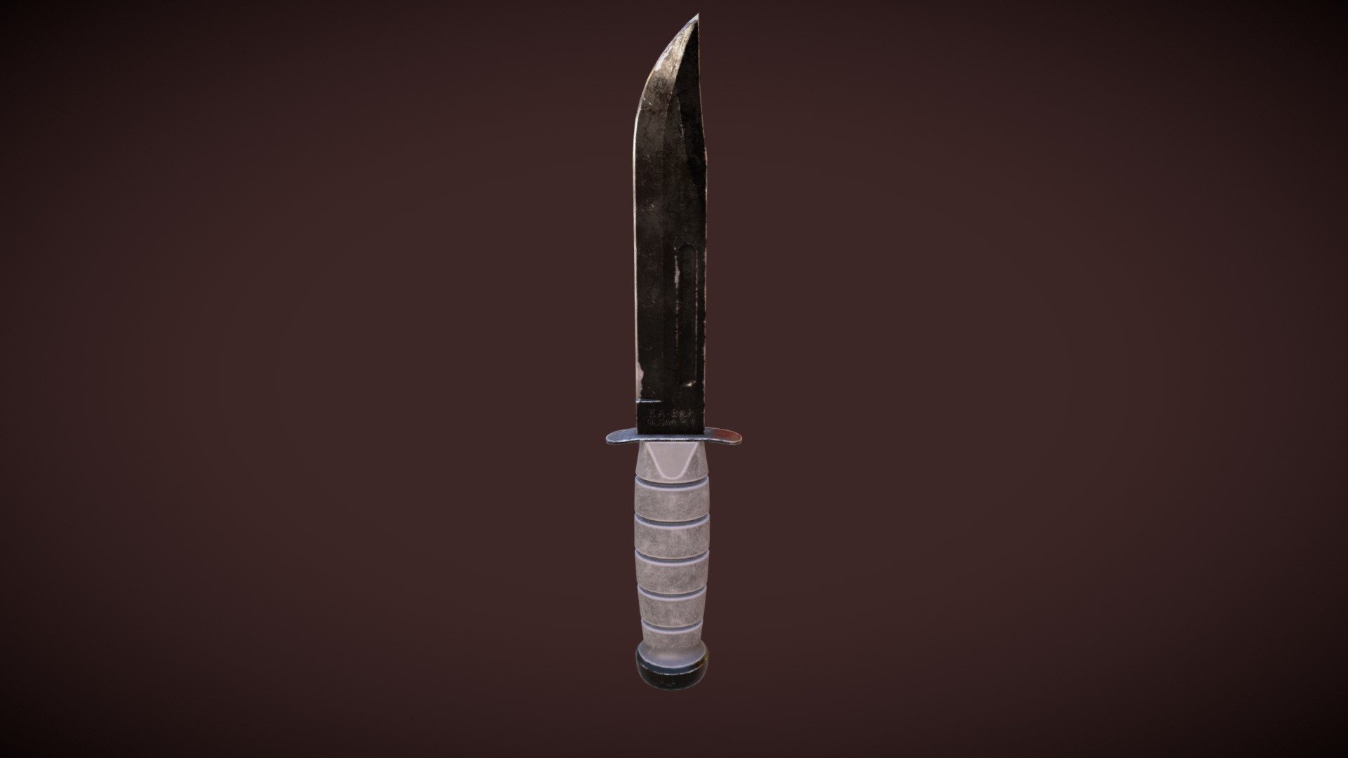 Combat knife - 3D model by AahzBrut [3bbcd7c] - Sketchfab