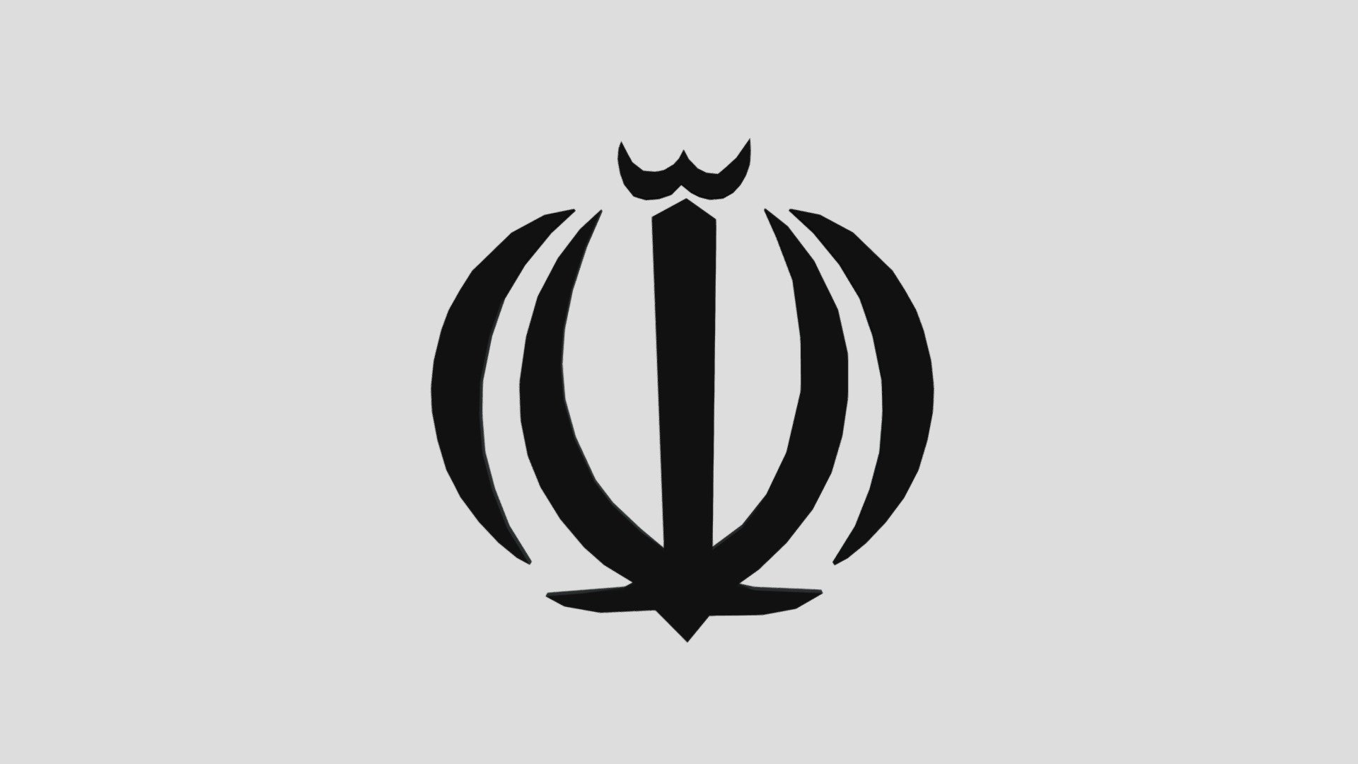 Islamic republic of Iran Logo - Download Free 3D model by ARAZ BASIC ...