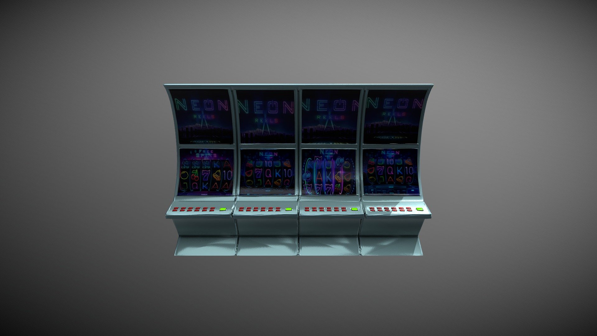 Gambling Machine - 3D model by w_noethe [3bbf6c3] - Sketchfab