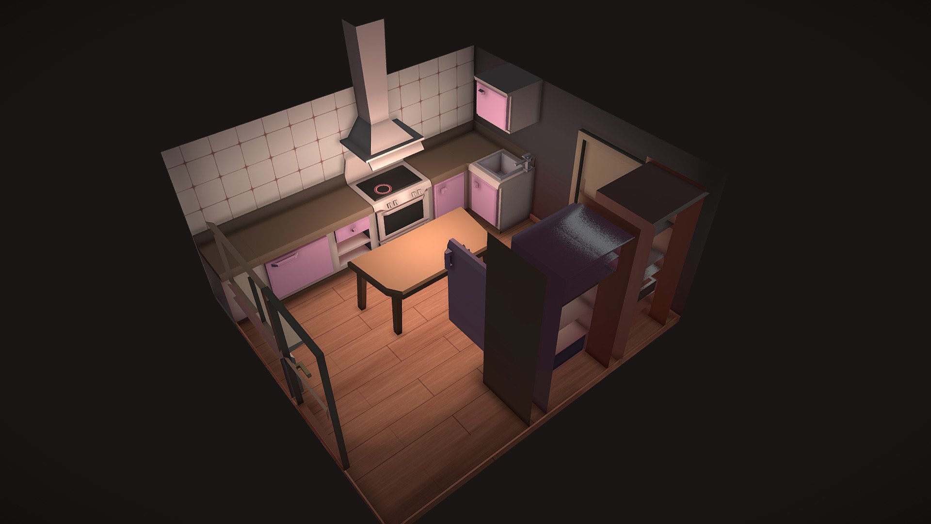 Kitchen environment (PogoBlast) - 3D model by Retvis [3bc0791] - Sketchfab