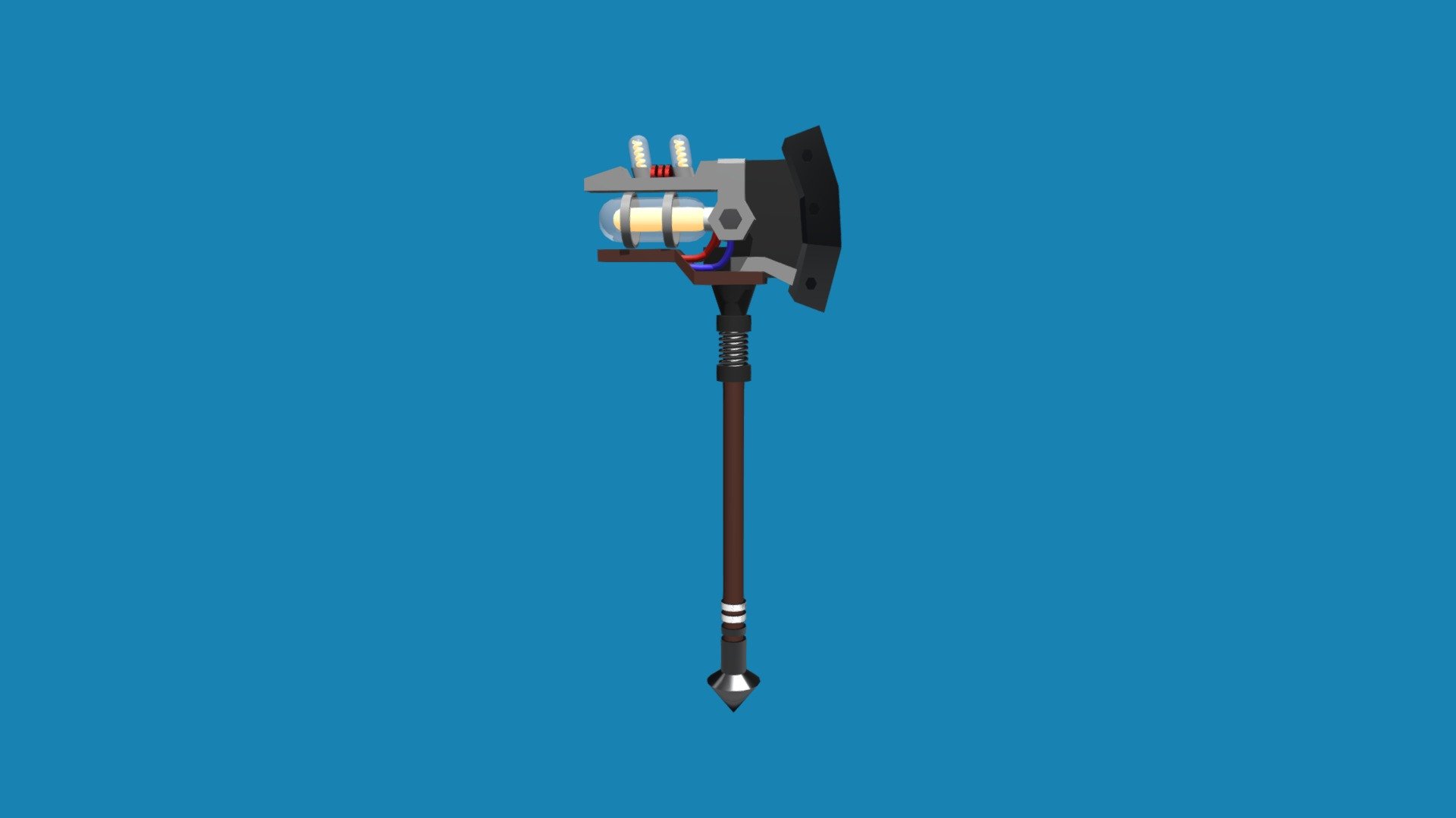 3D Low Poly Steampunk Axe - Download Free 3D model by Cajetan [3bc0921 ...