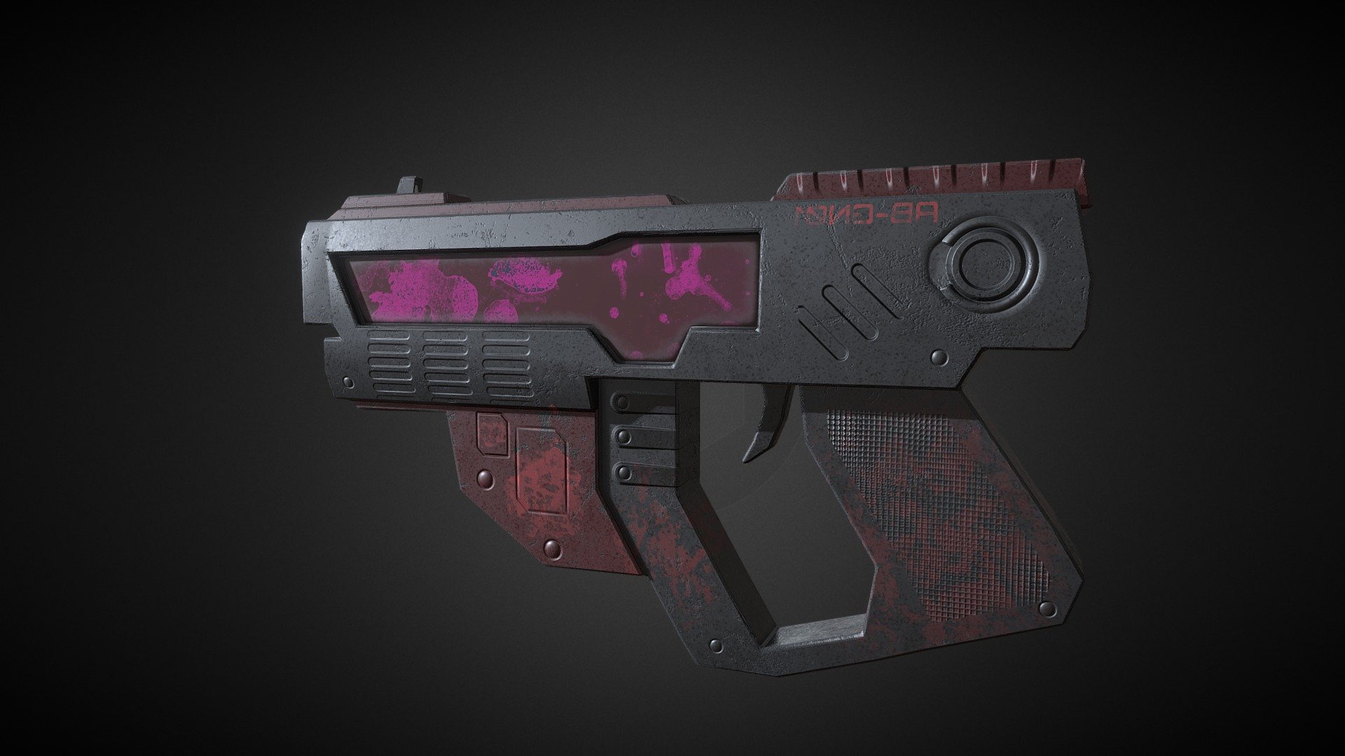 Futuristic Pistol - 3D model by Nachoap [3bc133c] - Sketchfab