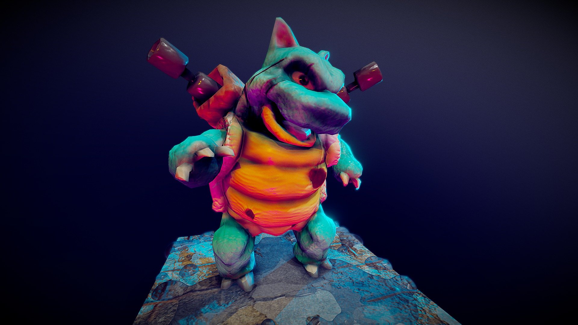 Blastoise - Pokemon Fan Art - Download Free 3D model by jason.lp.davis ...
