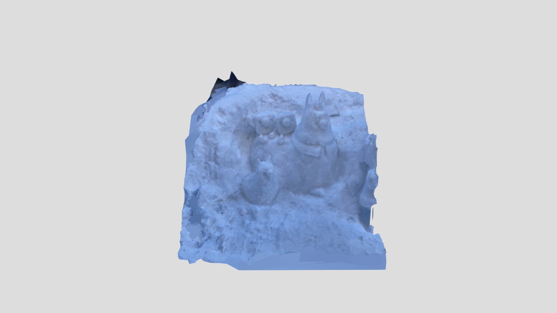 Snow sculpture made by YASU_17LIVE_llama - 3D model by maruinco ...