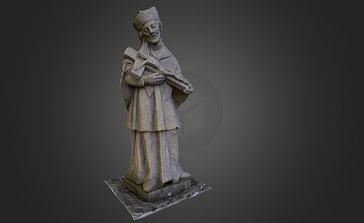Sculpture of St. John Nepomuk - 3D model by jan.zachar [3bc95da ...
