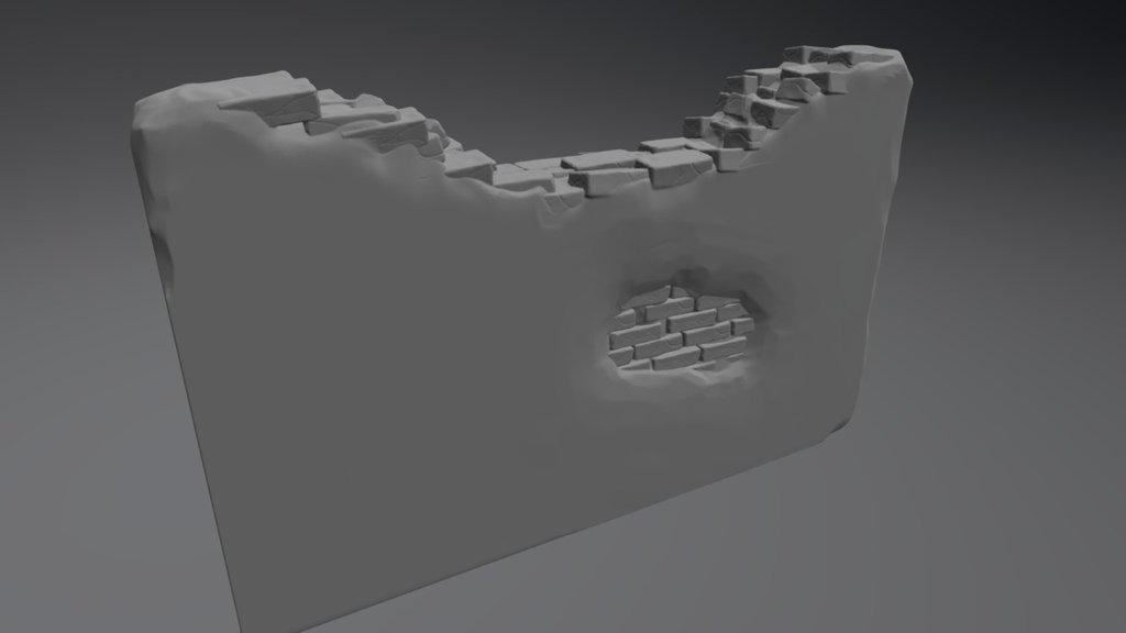 Broken Wall Piece - 3D model by Dharvey296 [3bc99e8] - Sketchfab