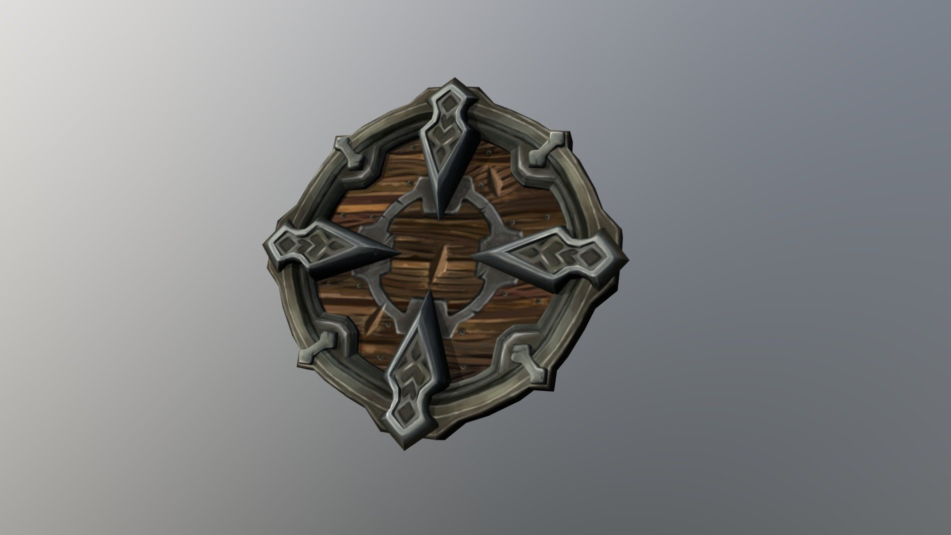 Hand painted shield - 3D model by Suikel [3bccac5] - Sketchfab