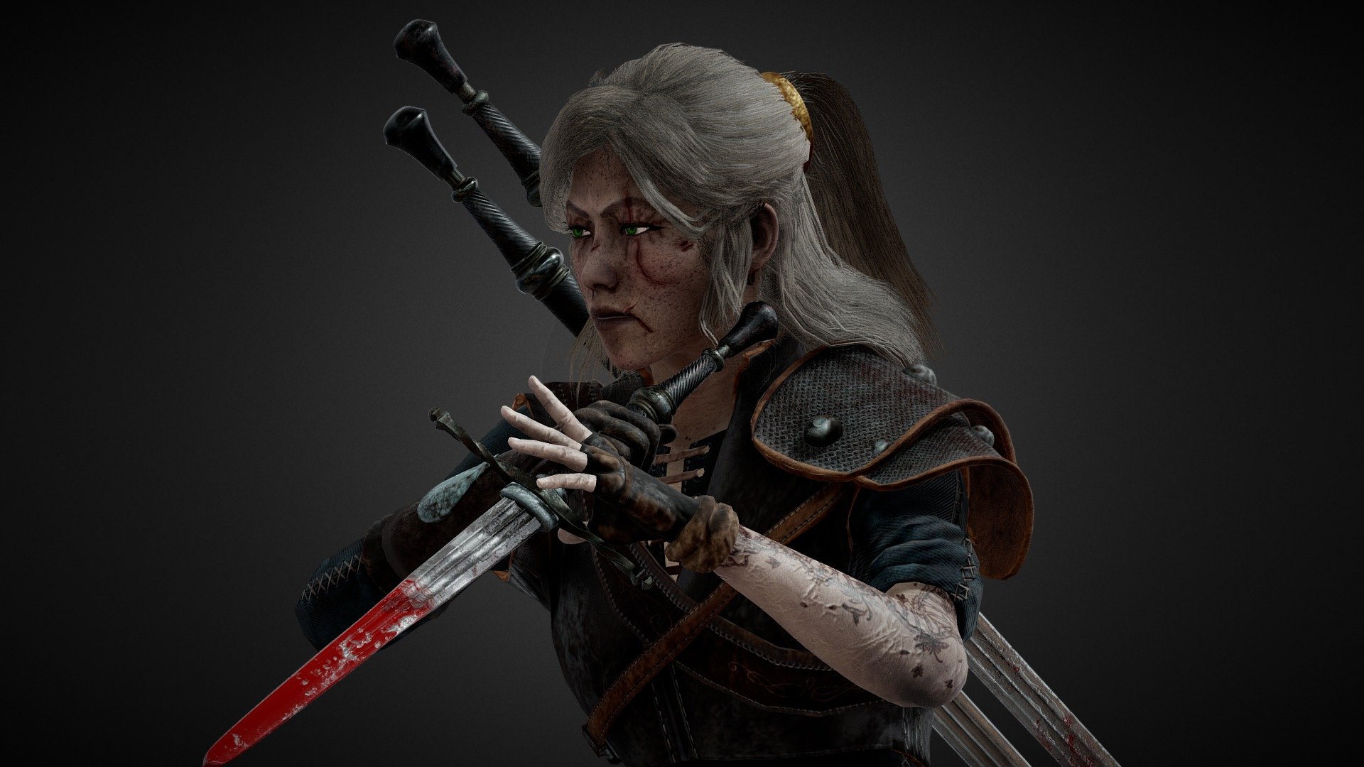 Maria - Female Witcher - Download Free 3D model by Blue Spirit (@Blue ...
