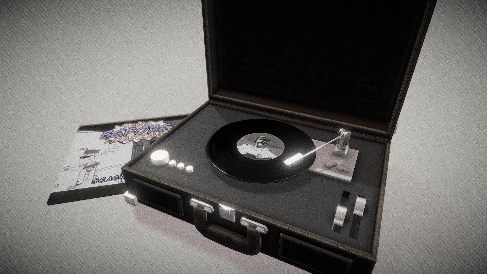 Portable Record Player [SB4L] - 3D model by Samantha Howze ...