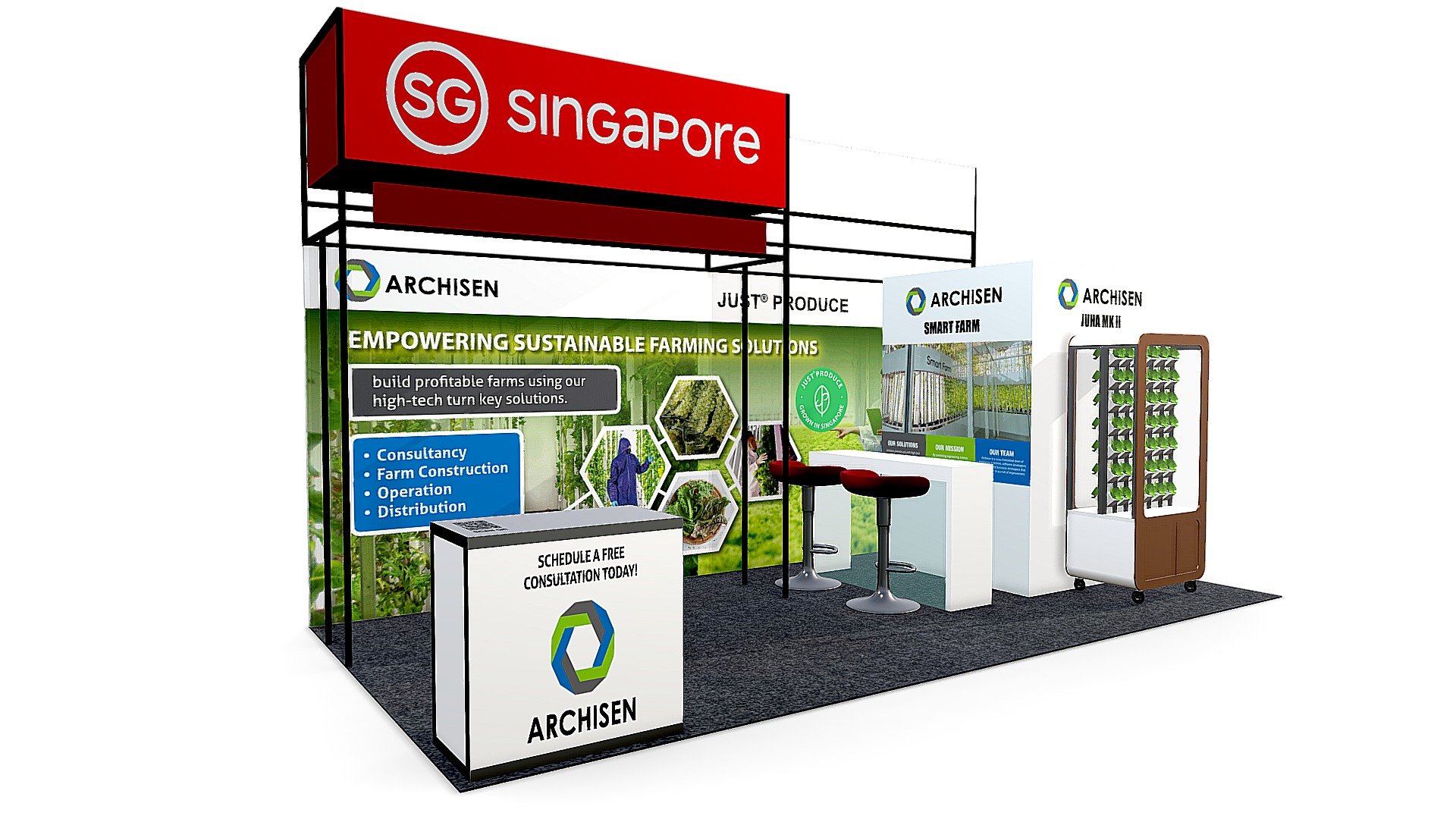 ARCHISEN Agri- Food Tech Expo Booth Visual - 3D model by hydeist ...