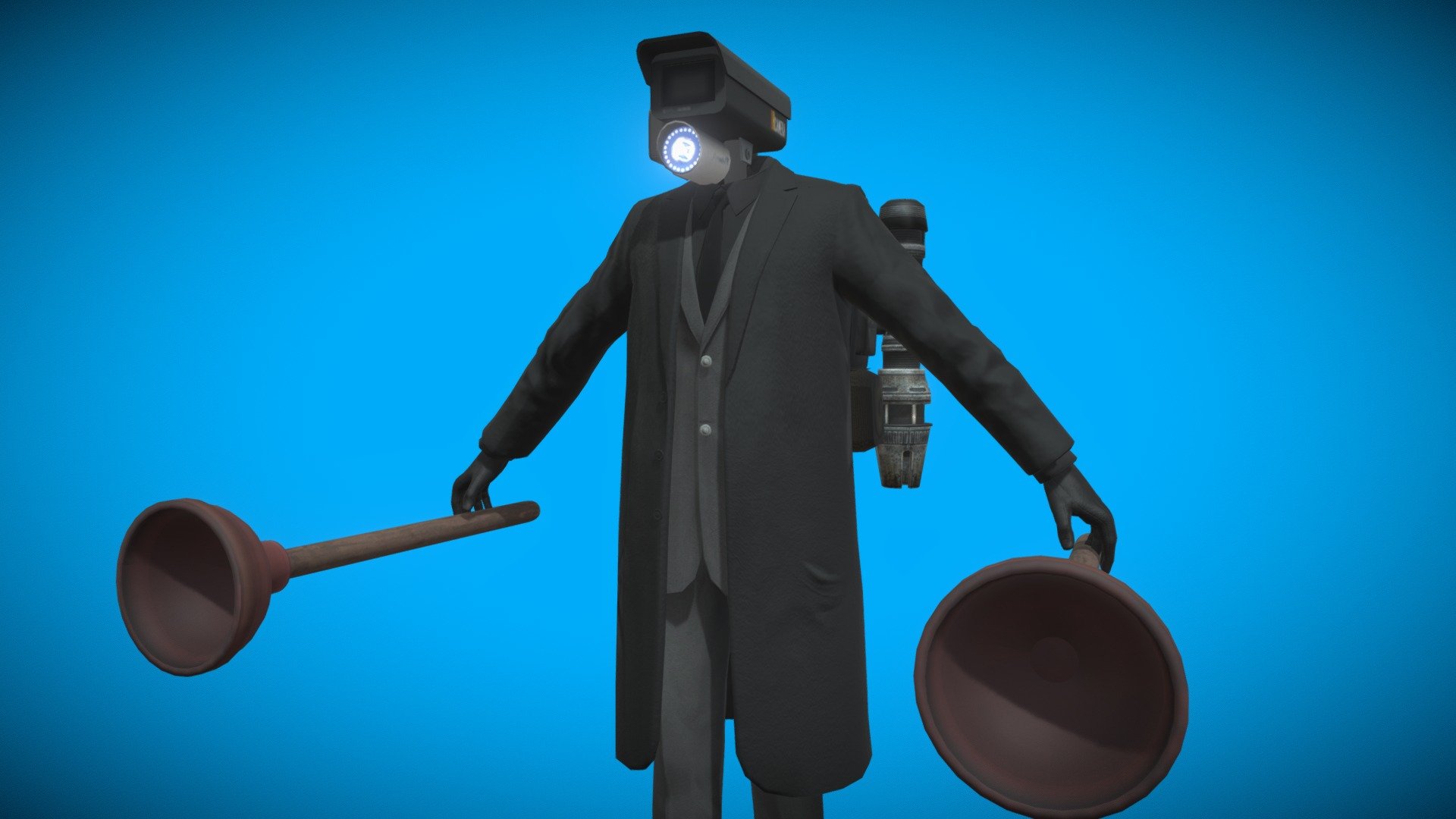 Plungerman - Download Free 3D model by Elite Big Speakerman (@EvesStudio2008) [3bd162c] - Sketchfab