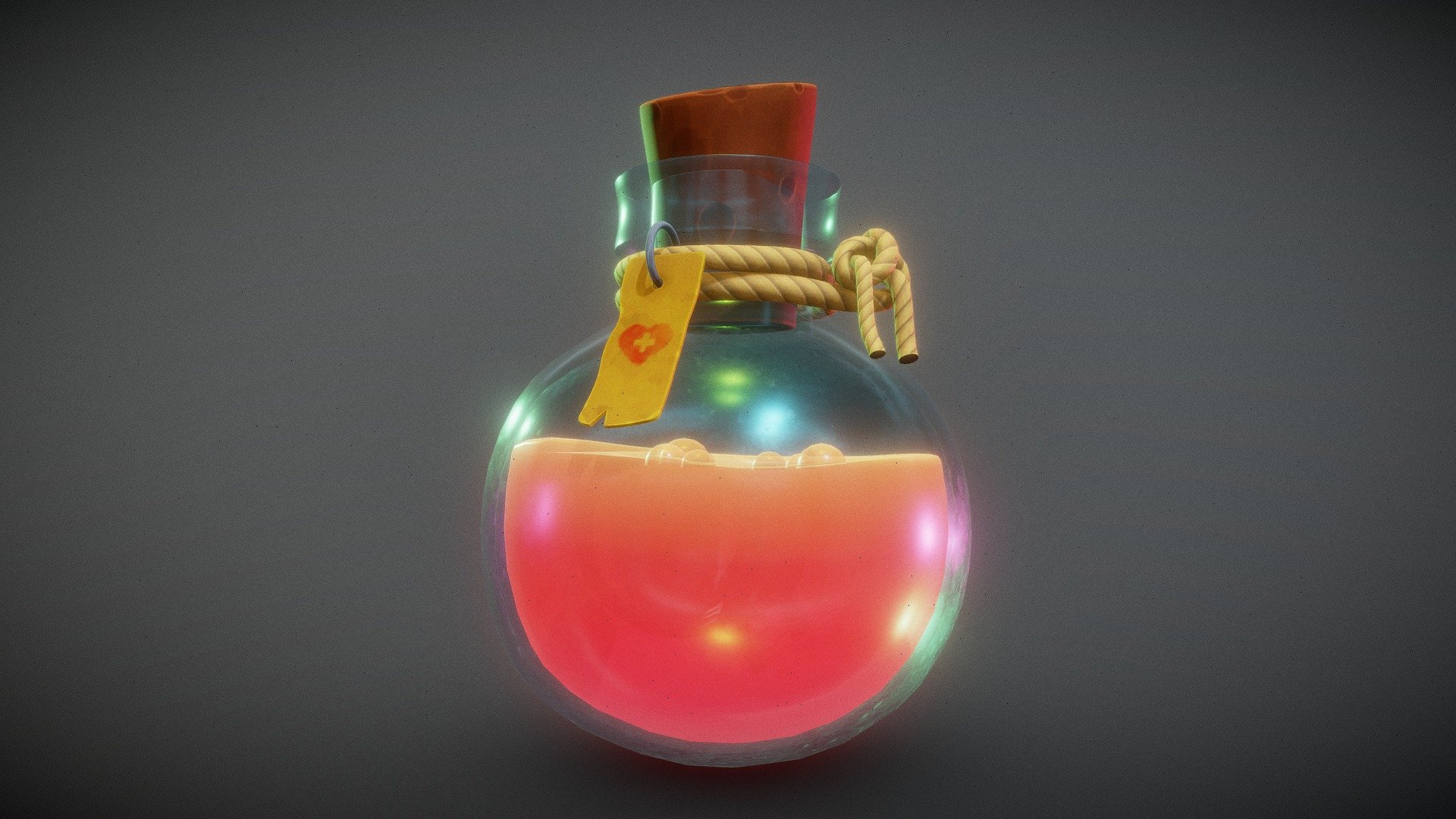 Stylized healing potion - Download Free 3D model by Ahsan.Faraz ...