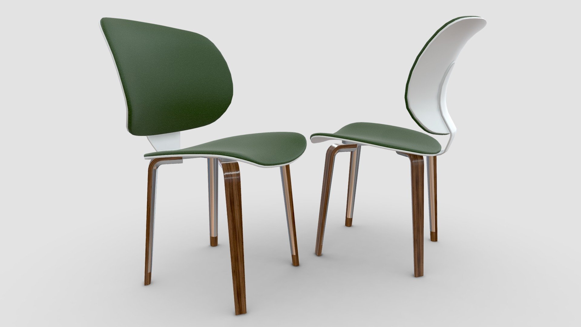 Modern shell chair + Maya File (V-Ray 6) - Buy Royalty Free 3D model by ...