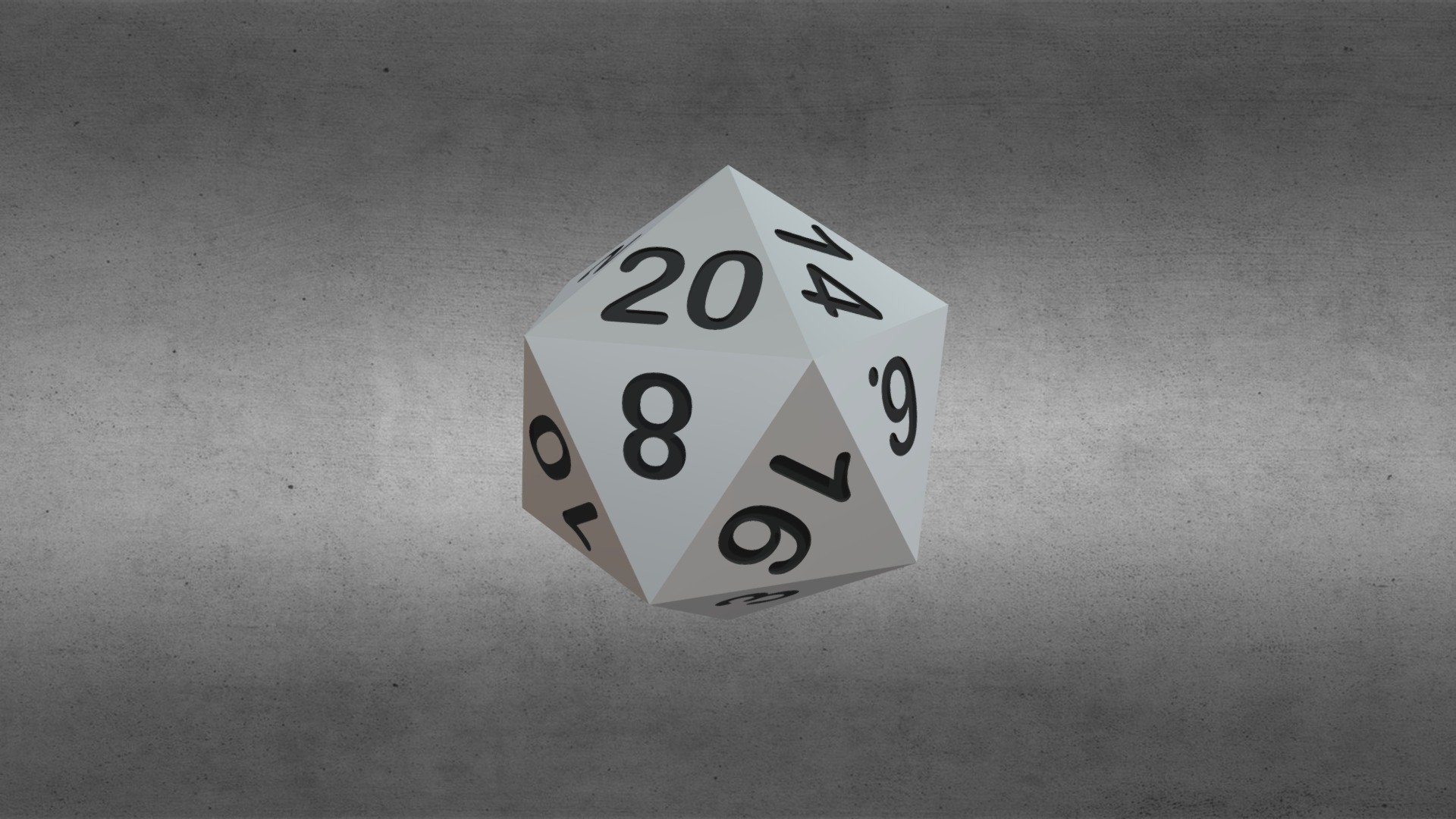 Dungeons & Dragons D20 Die - 3D model by NinJOke [3bd6395] - Sketchfab