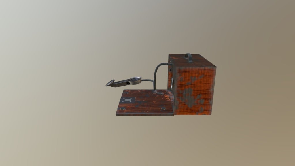 WW1 Trench Phone - 3D model by Simon445 [3bd7be8] - Sketchfab