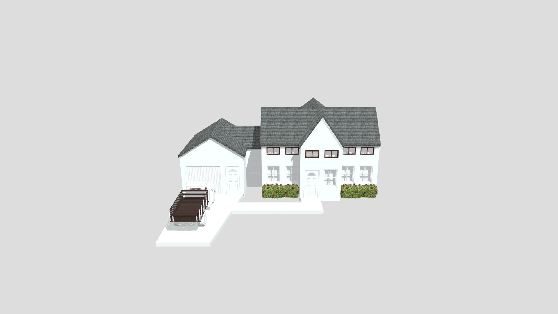 1950s House - Download Free 3D model by Home Design 3D (@homedesign3d ...