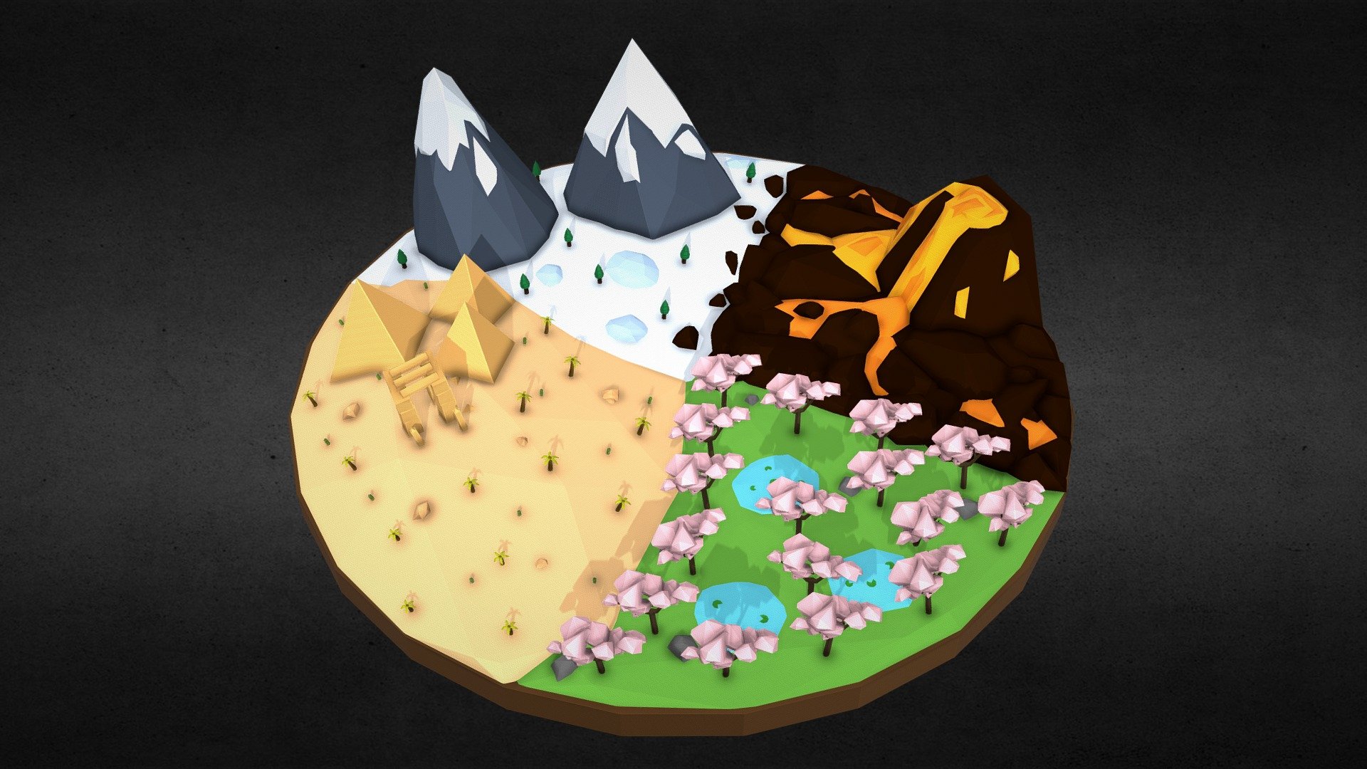 Biome Diorama - 3D model by charliesketch [3bda7ff] - Sketchfab