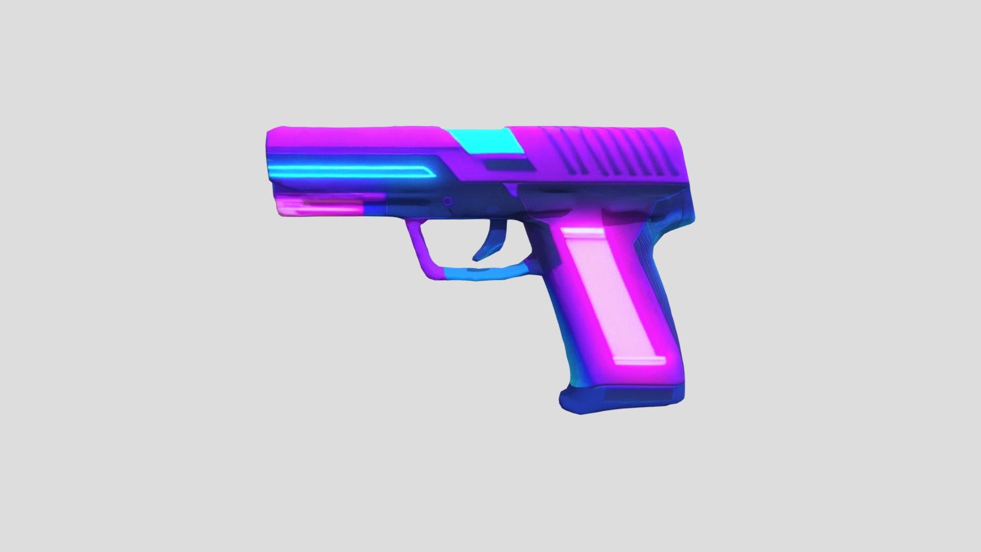 Cyberpunk Synth Pistol Gun - 3D model by Skeba Studios (@skebastudios ...