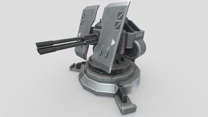 Turret-weapon 3D models - Sketchfab
