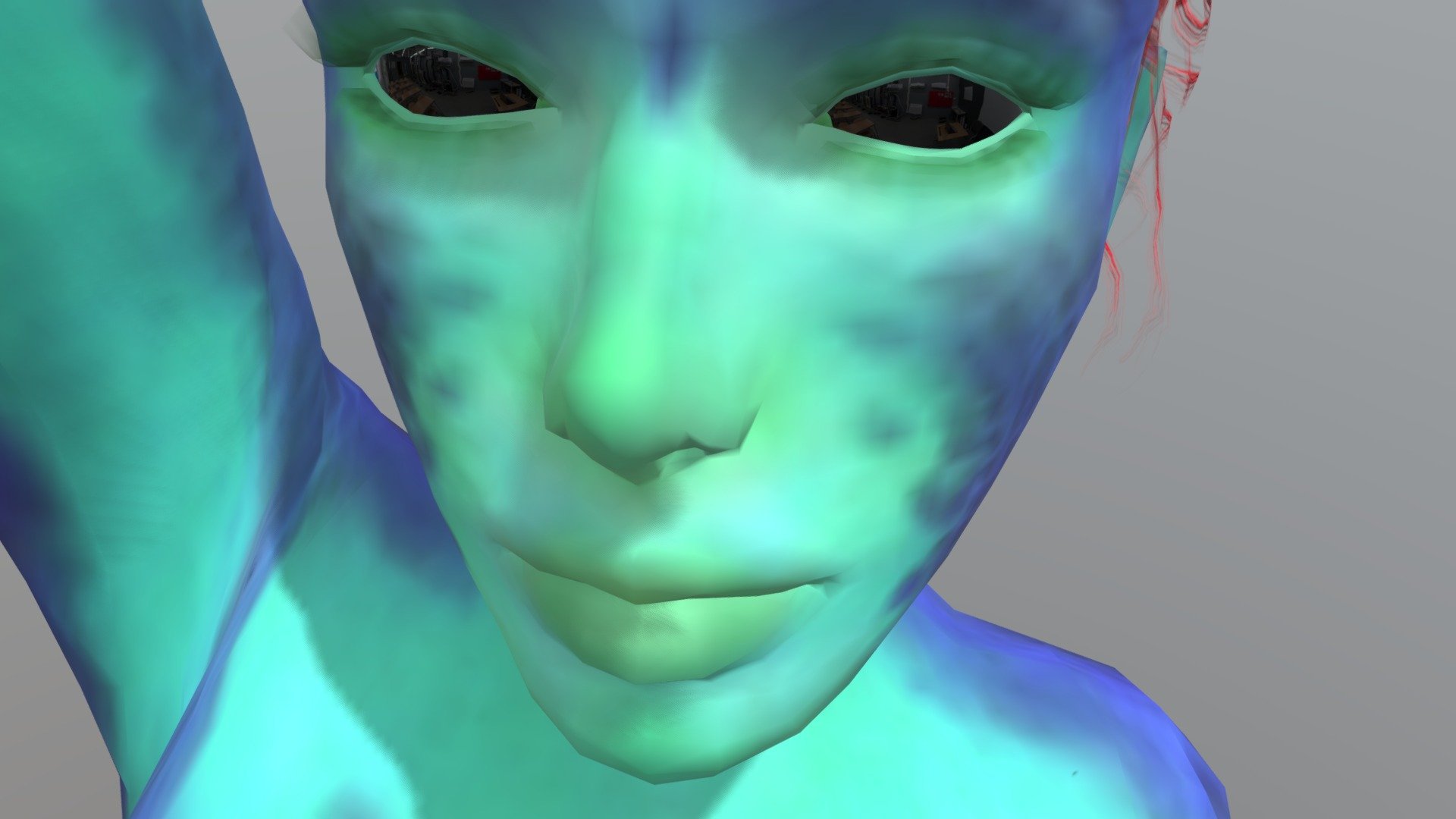 Blue Alien Skin - 3D model by MrVr [3bded7f] - Sketchfab