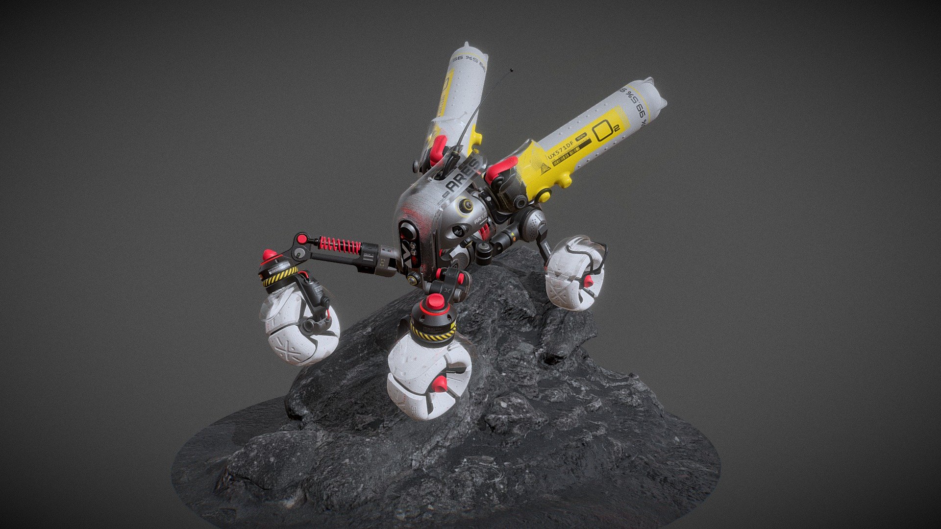 Lunar support vehicle - ARES ARX2 - 3D model by KasAndr [3bdf0f7 ...