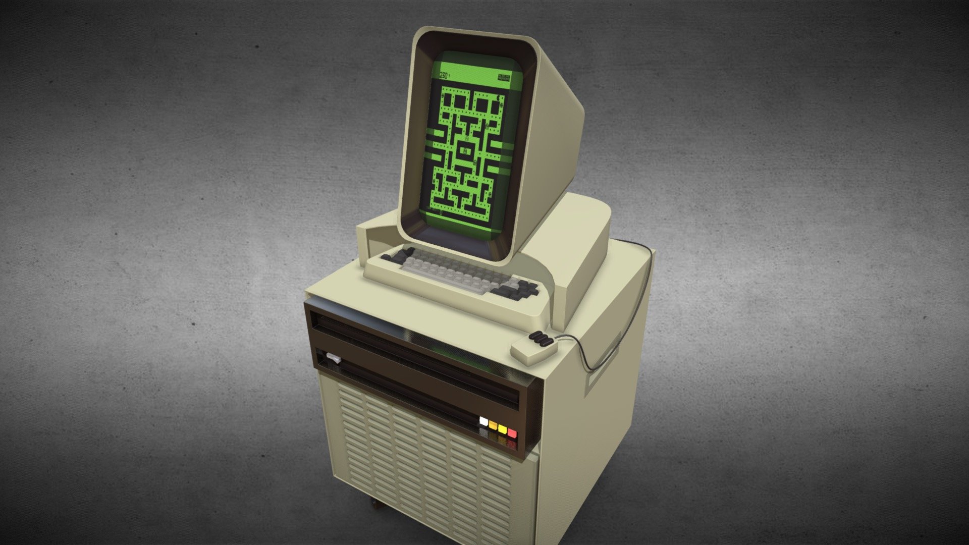 Xerox Alto - Buy Royalty Free 3D model by Nick Allan (@nickallan ...