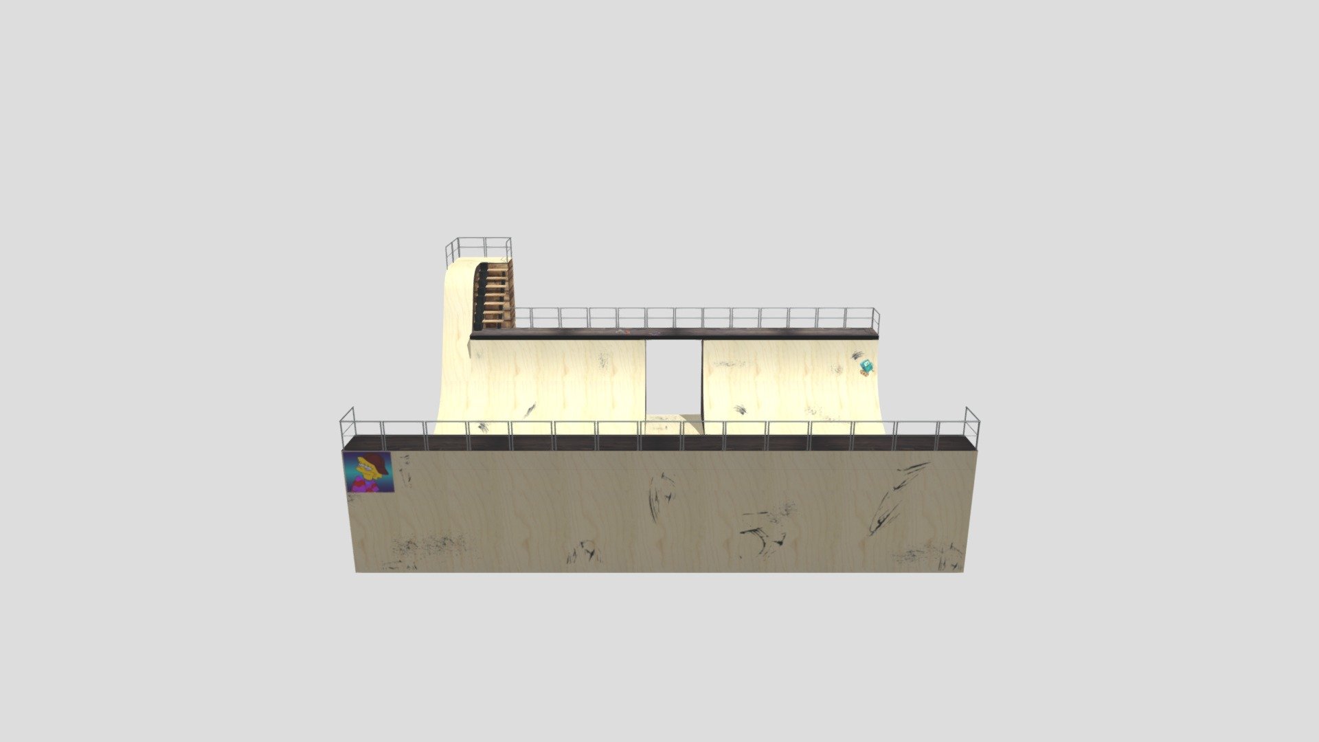 Halfpipe Textured with UV - Download Free 3D model by ASifo [3be3702 ...