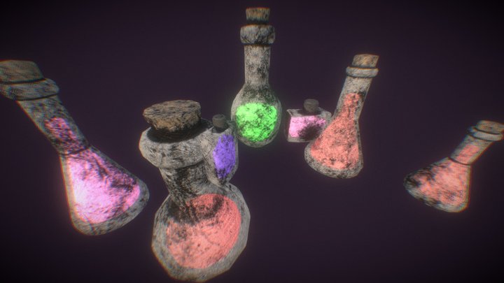 Flasks 3D models - Sketchfab