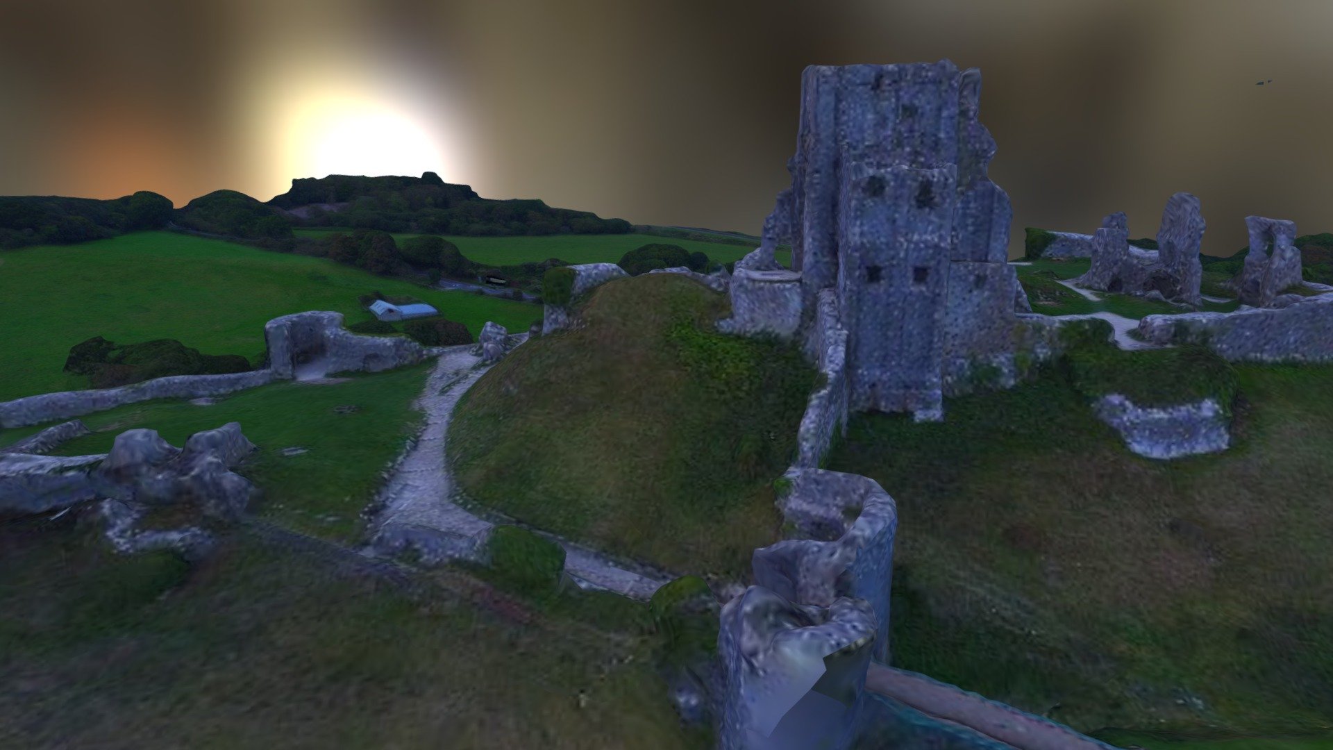 Corfe Castle - Buy Royalty Free 3D model by EagleVista [3beb56a ...