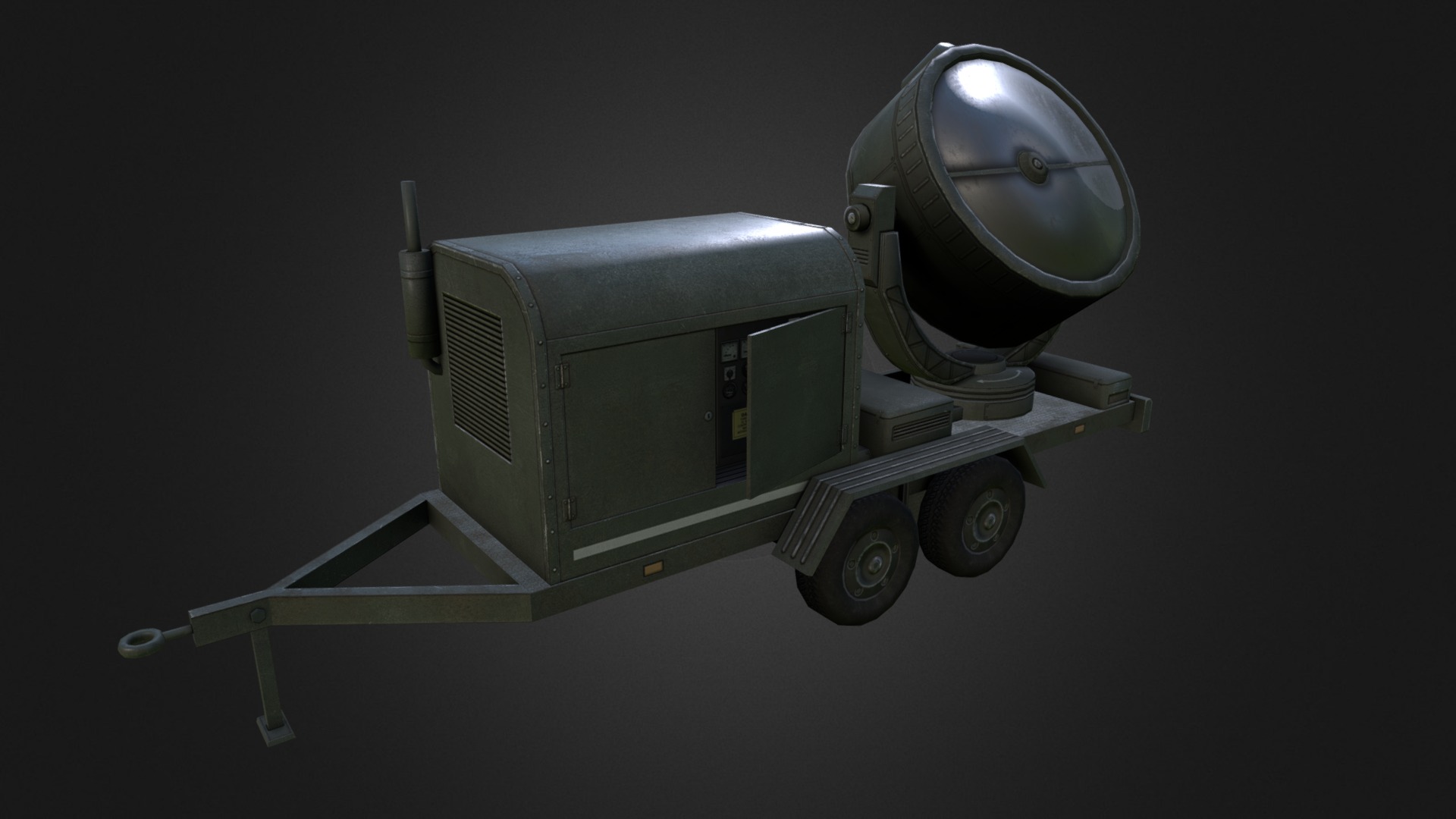 Searchlight - 3D model by 3dcaster [3bebe43] - Sketchfab