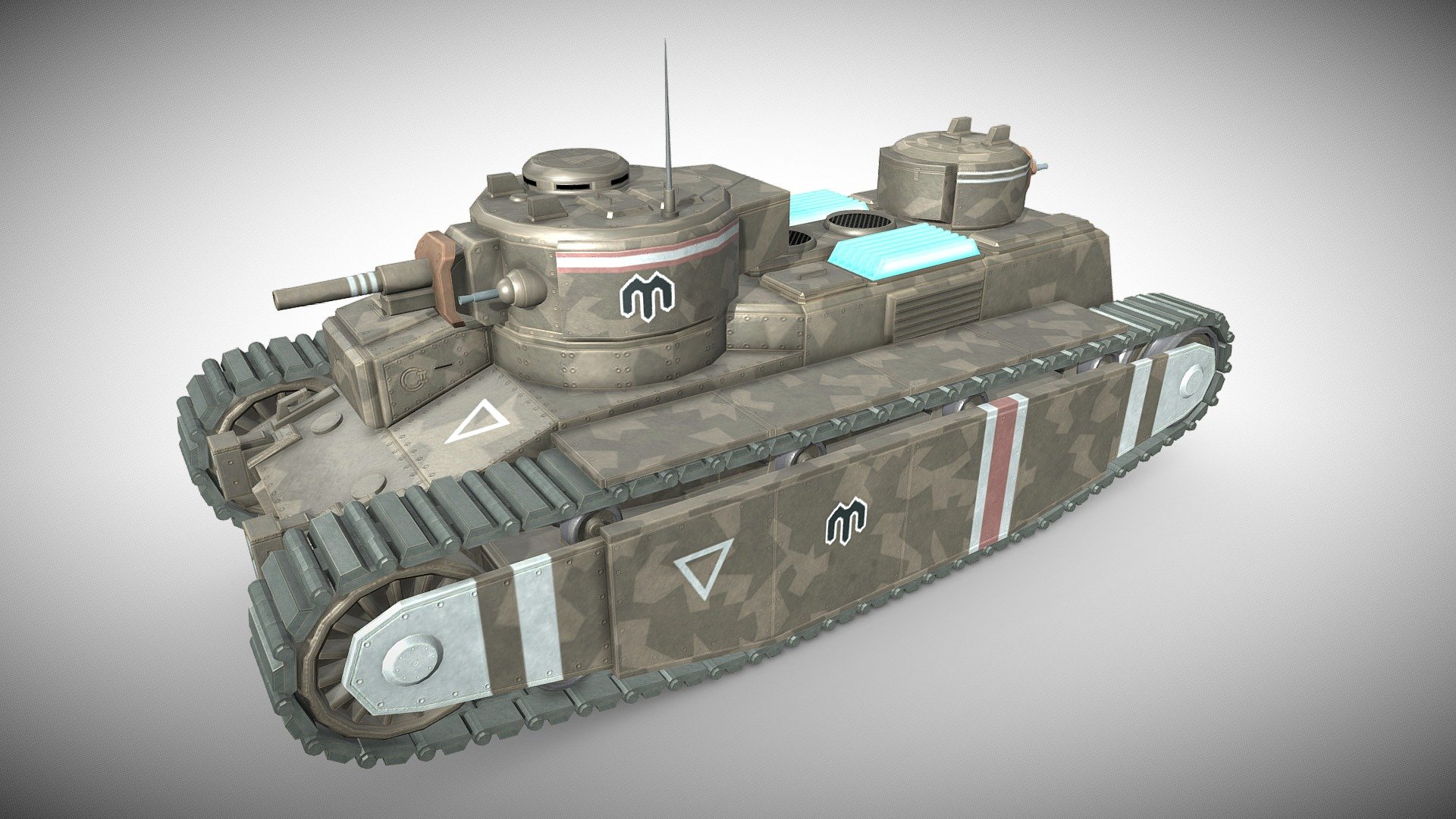 Valkyria Chronicles Imp Medium Tank Redesign 2 - 3D model by ...