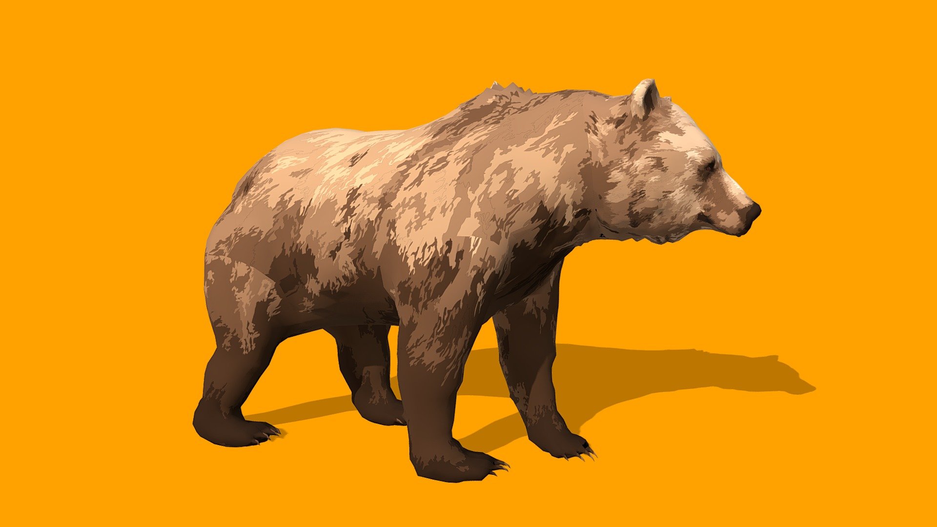 Bear Animated Cel Shading 3D Model - 3D model by WildMesh 3D (@WildMesh ...