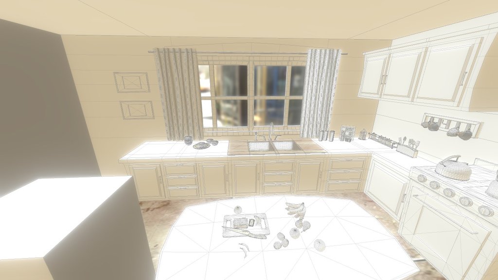 KITCHEN - 3D model by Paby [3bf1899] - Sketchfab