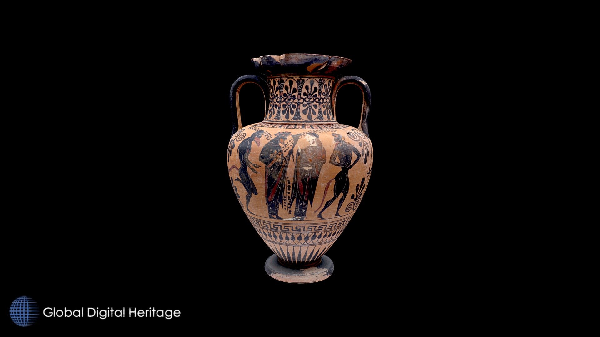 Athenian amphora by Antimenes. Camarina, Sicily - Download Free 3D ...