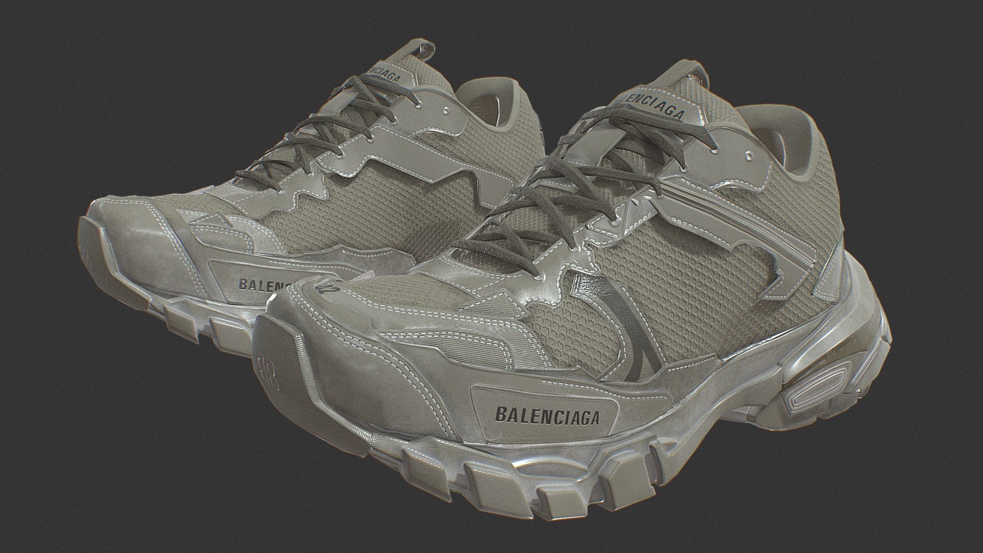 BALENCIAGA TRACK 3 NCR PILIGRIM | STELL GARMENT - 3D model by Vanya Stellar (@vanyastellar ...