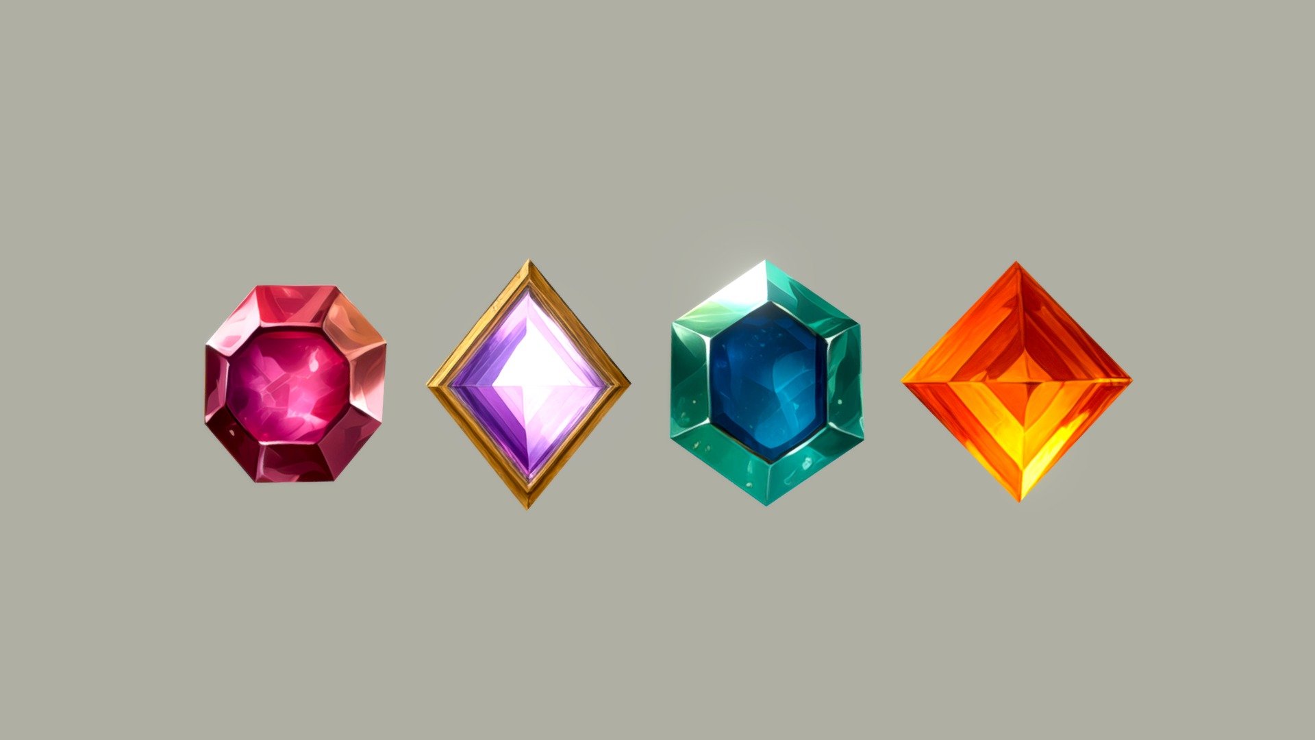 Gems - Download Free 3D model by Arthur.Zaharchuk [3bf4e31] - Sketchfab