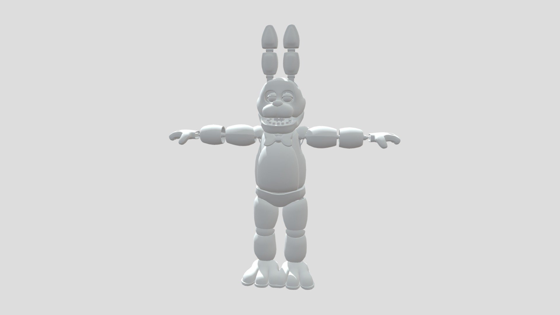 Bonnie (no texture) - 3D model by Tpot_is_cool (@tpotiscool) [3bf5d1a ...