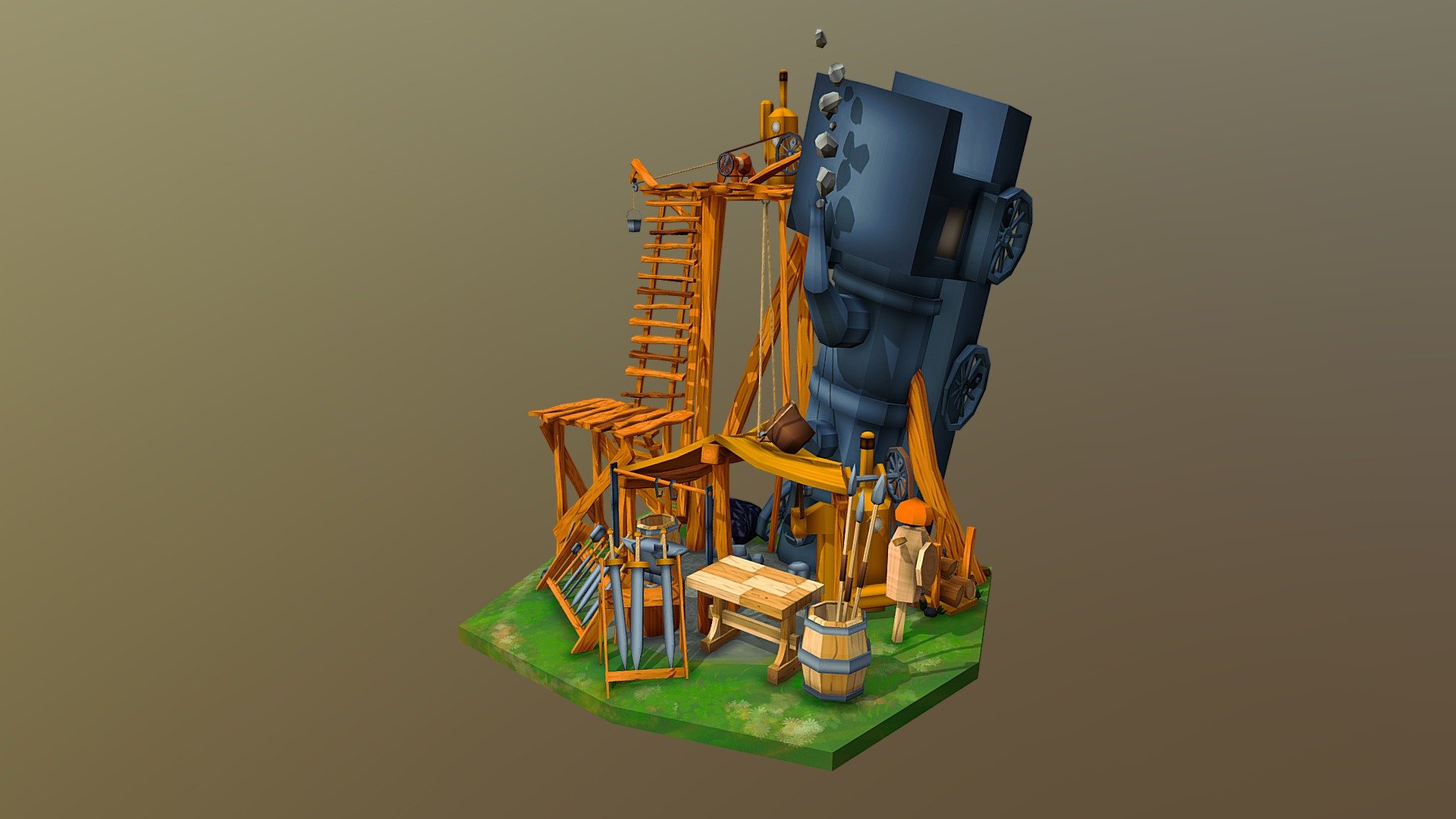 Train Forge, Oskar LK, DAE Bazaar - 3D model by Oskar Lundmark K ...