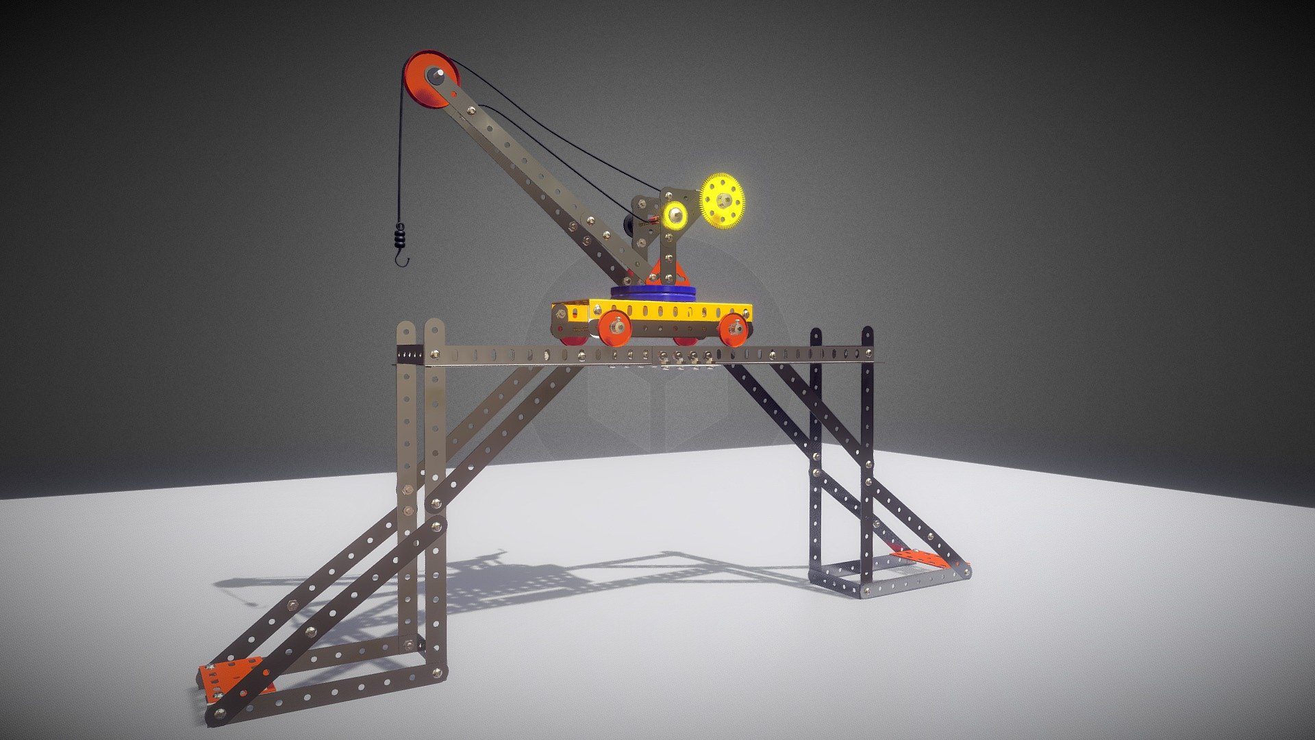 Gantry Crane - Download Free 3D model by Pranav 3d (@pranavsketchup2010 ...