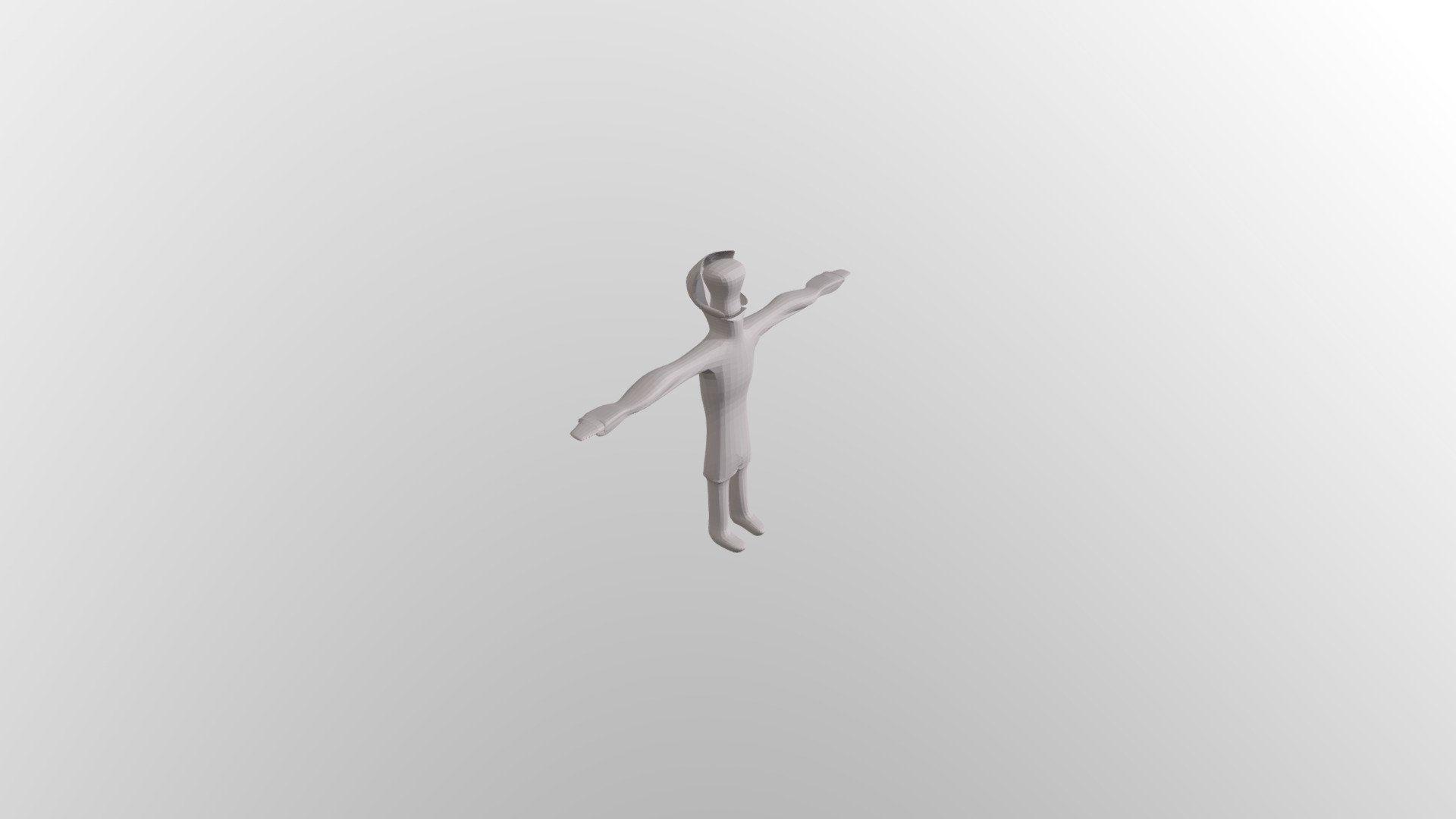 Low poly man T-pose - Download Free 3D model by Redwinking [3bf6f6d ...