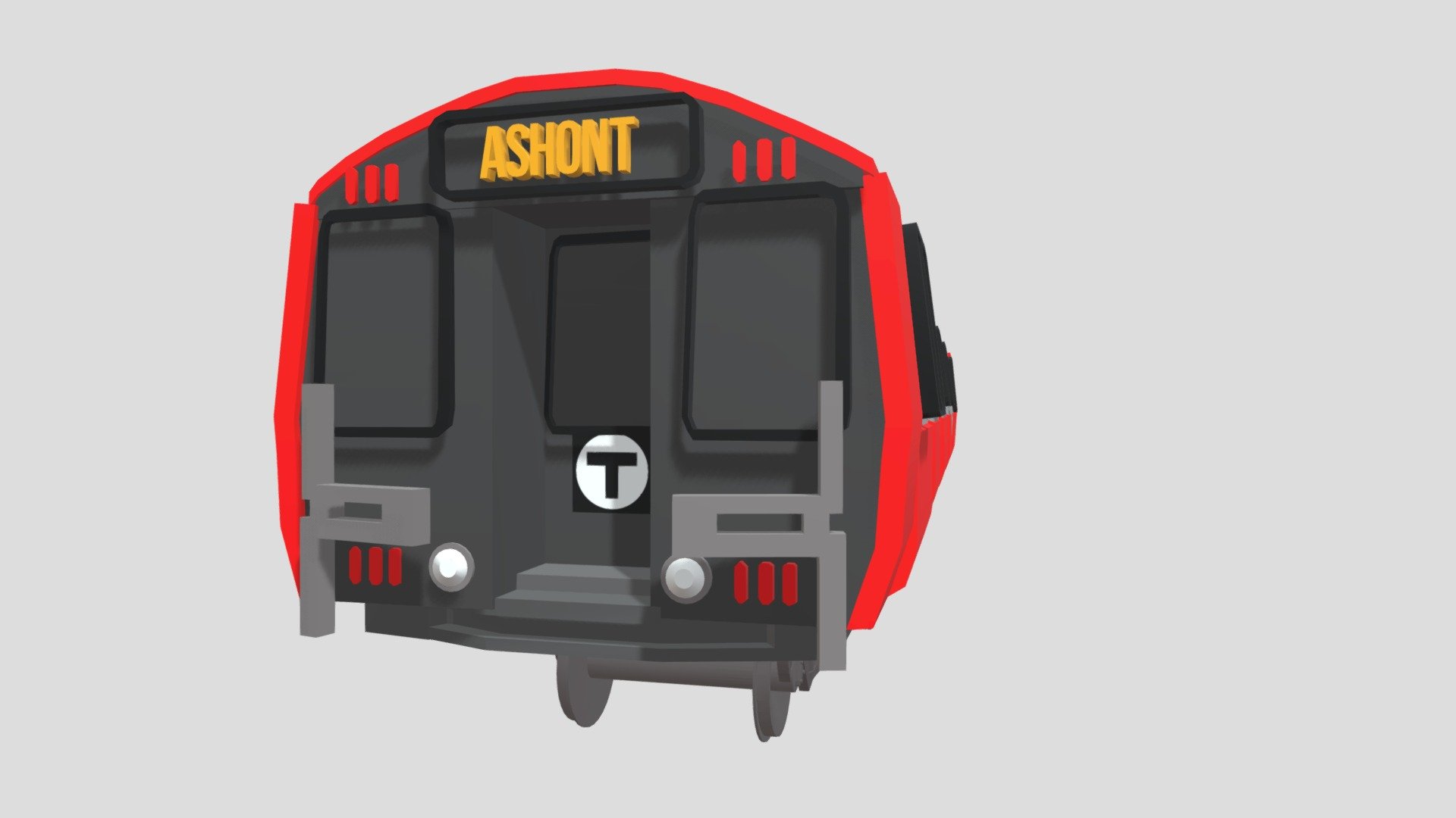 Mbta 1900 Red line train. - Download Free 3D model by jasonvilorio20199 ...