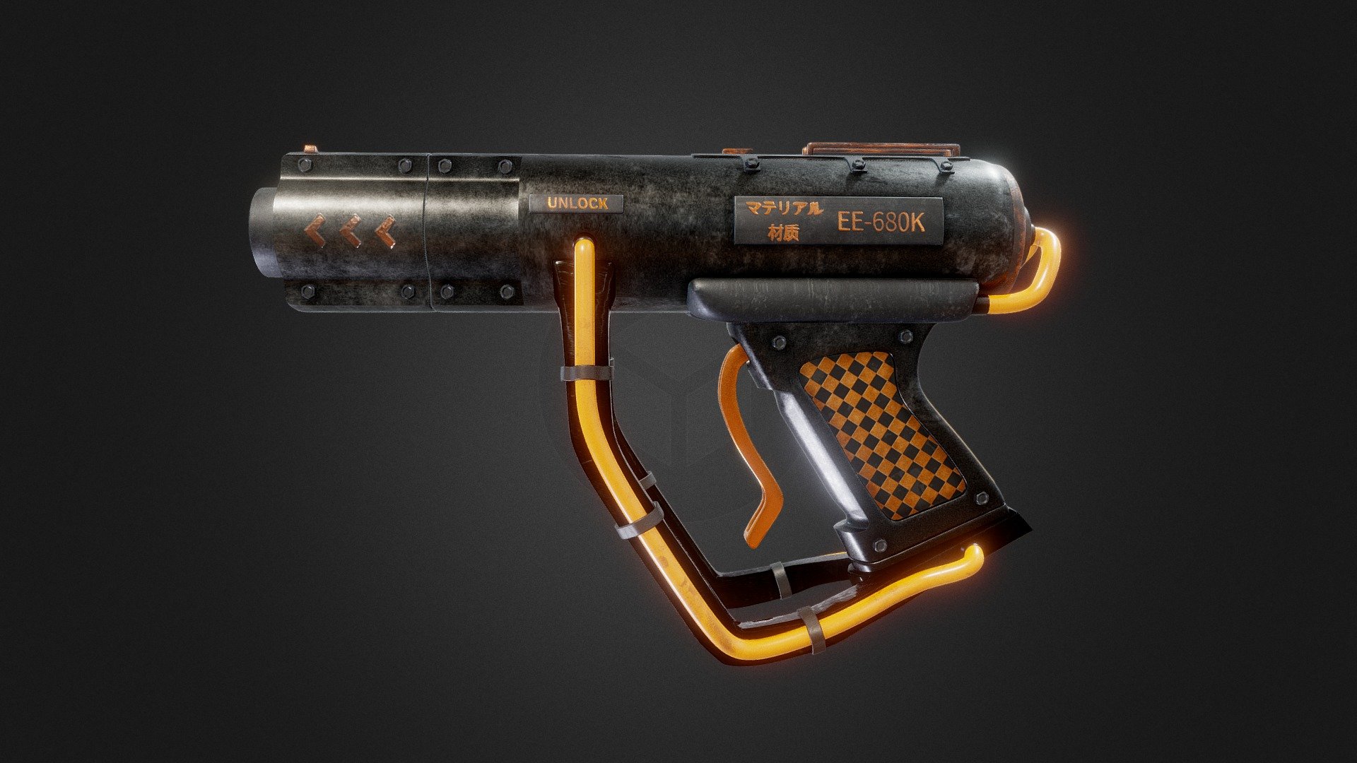 EE-680K Space Gun - 3D model by skibigfx [3bfadd3] - Sketchfab
