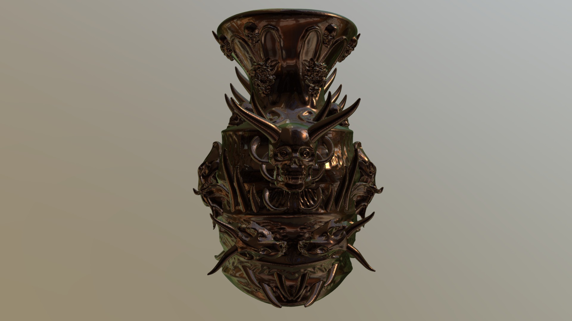 Demon vase - 3D model by Elisabeth.Doyon [3bfbffb] - Sketchfab