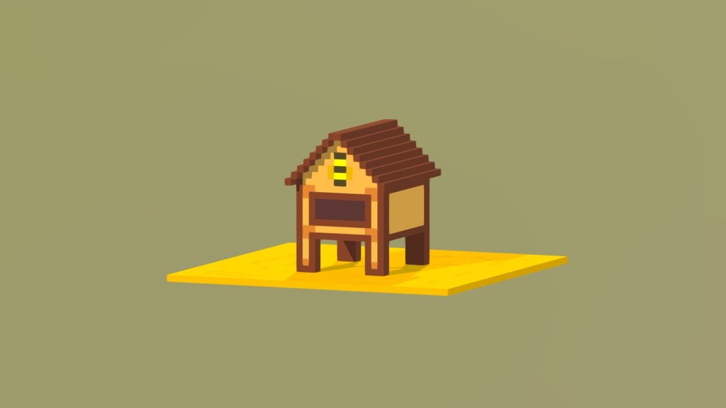 Bee House - Stardew Valley - 3D model by Ambrit_Rome [3bfd0e0] - Sketchfab
