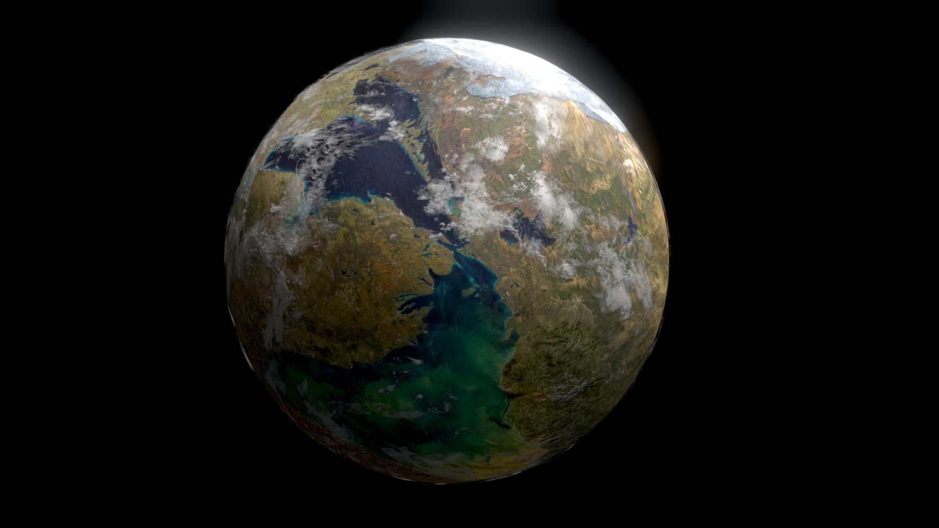 PBR Barren Planet 10 - Buy Royalty Free 3D model by northlogic ...