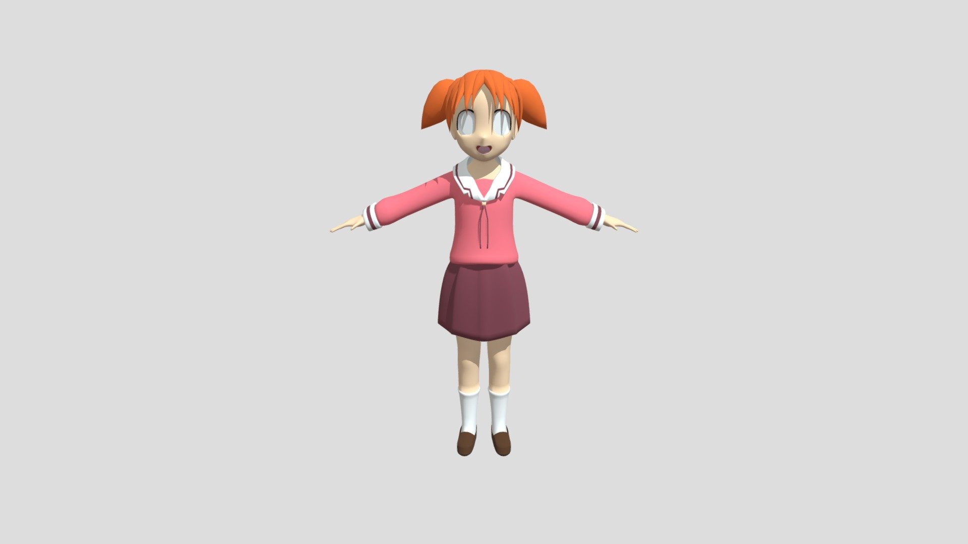 Chiyo Azumanga Daioh (Chiyo Mihama) - Download Free 3D model by Mr.Mr ...