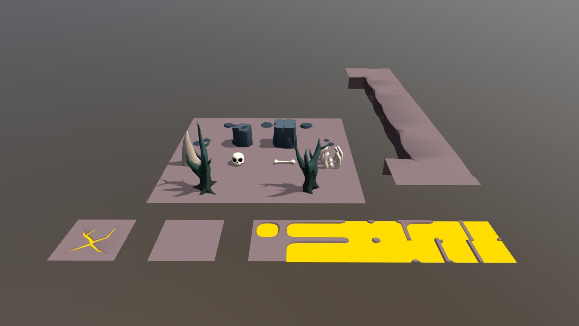 Cartoon Badlands Props Pack - 3D model by ArtbyWarlocK [3bff431 ...